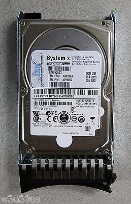 Disco duro IBM 90Y8872, 90Y8873 90Y8876 600GB, SAS 6.0, 10000 RPM, G2 ...
